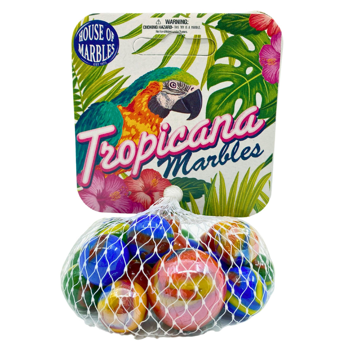 Tropicana Marbles Net Bag – Orange Otter Toys