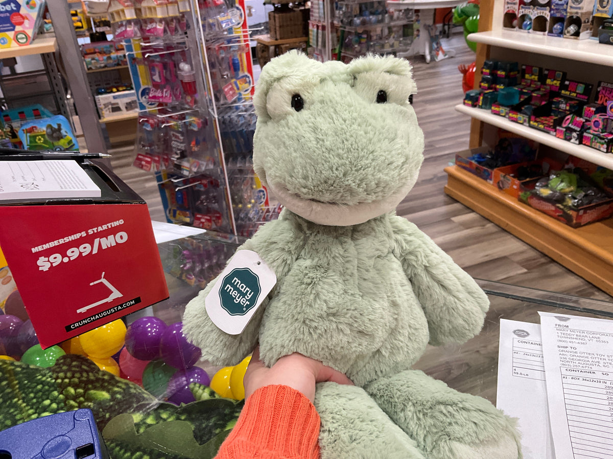 Marshmallow Mossy Frog – Orange Otter Toys