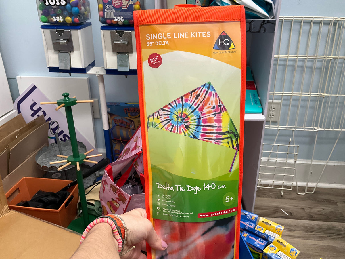 Single Line Kites - Delta Tie Dye – Orange Otter Toys