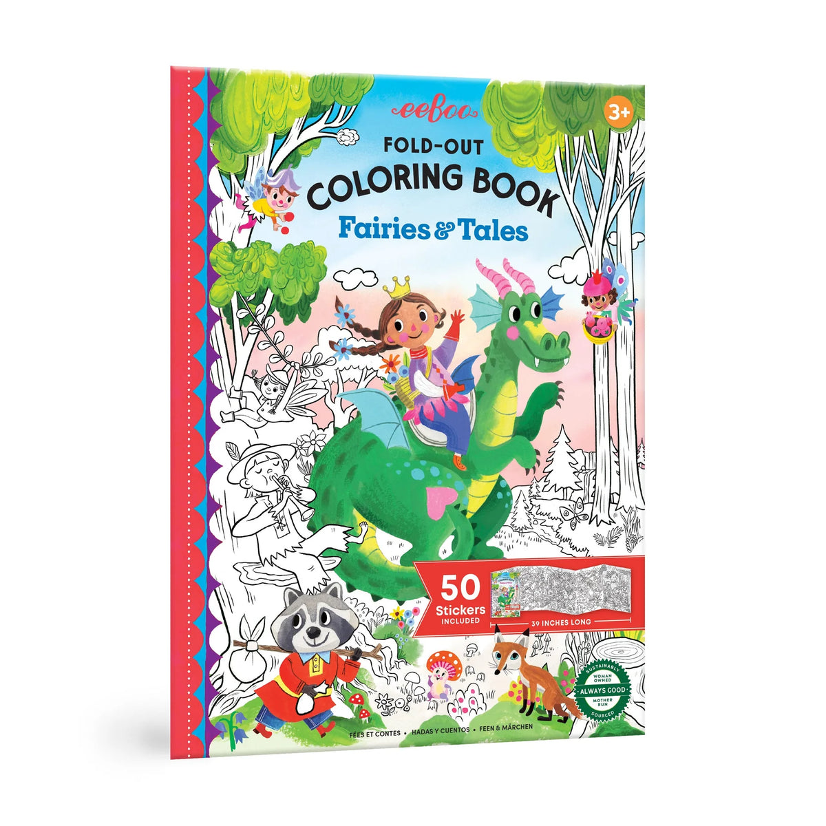 Fold-out Coloring Book ( Fairies & Tales) – Orange Otter Toys