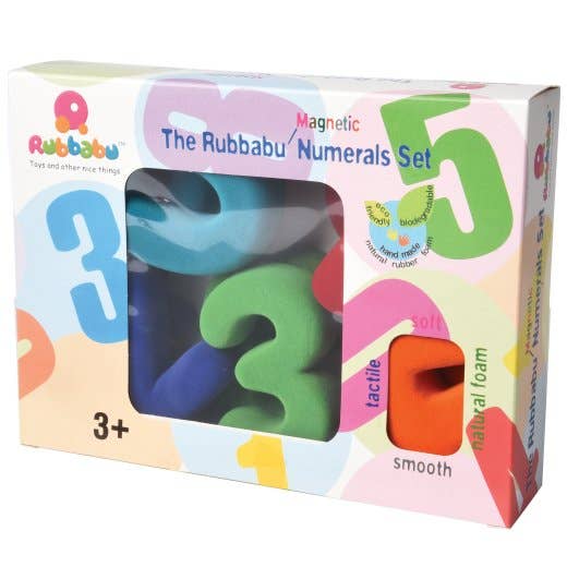 Rubbabu Magnetic Numerals Set – Orange Otter Toys
