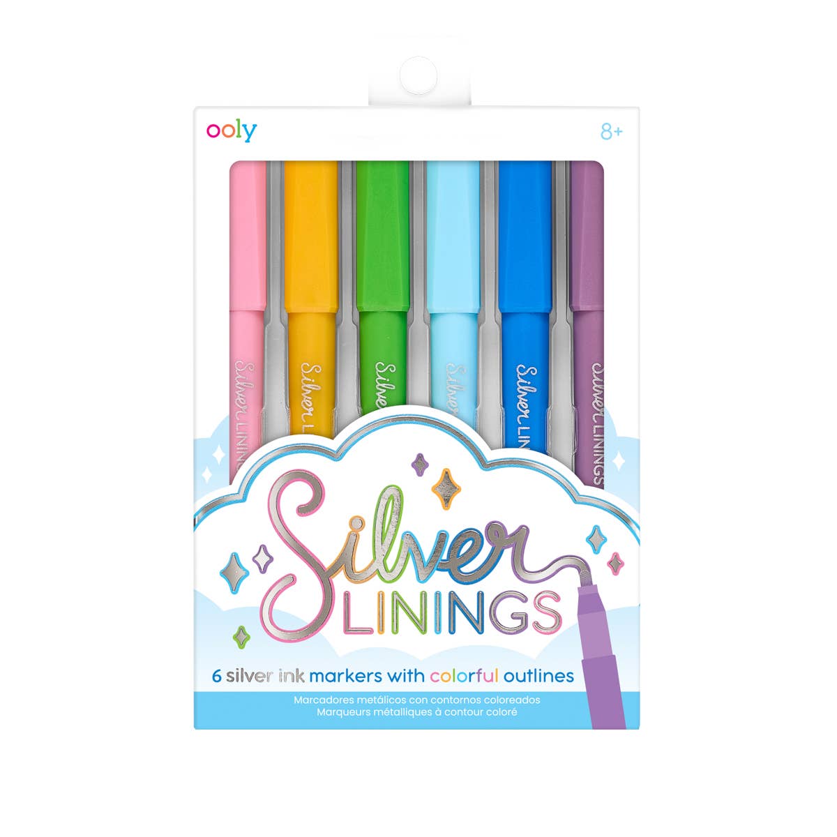 Silver Linings Outline Markers - Set of 6 – Orange Otter Toys